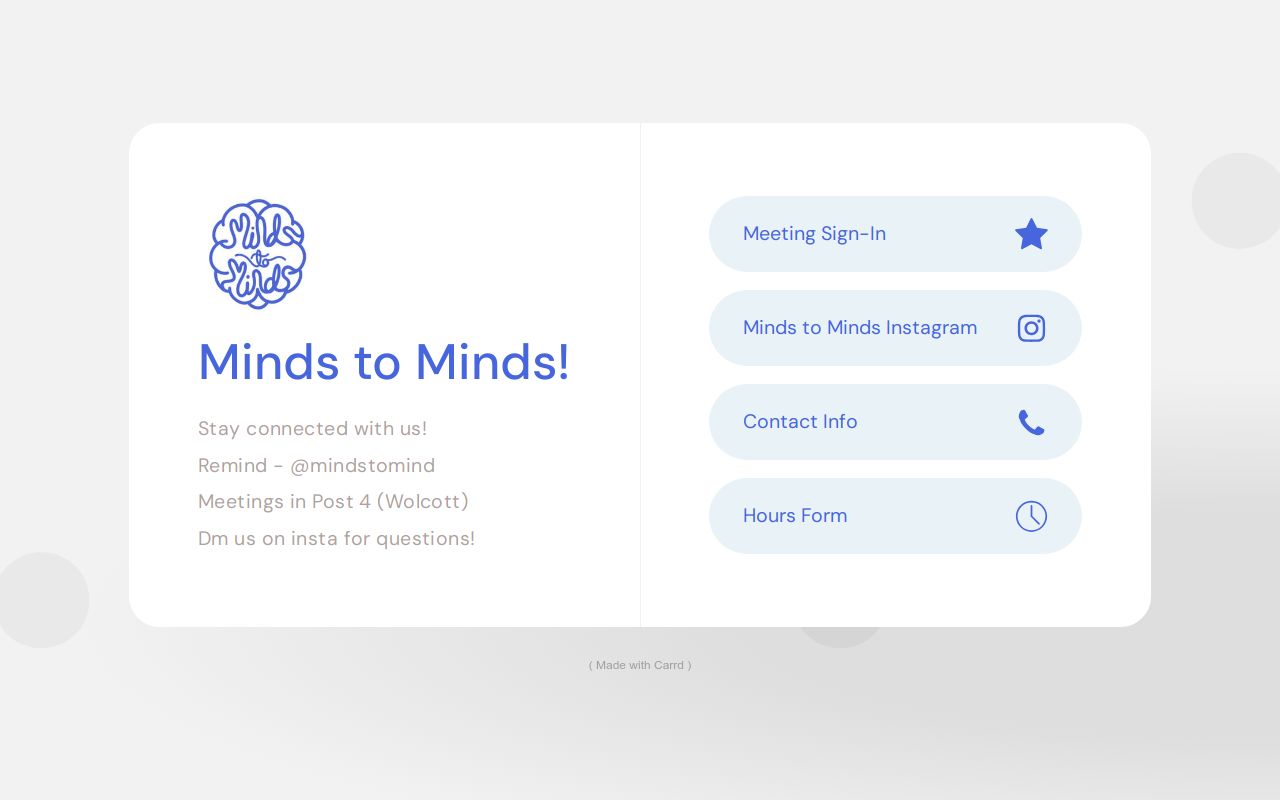 Minds to Minds